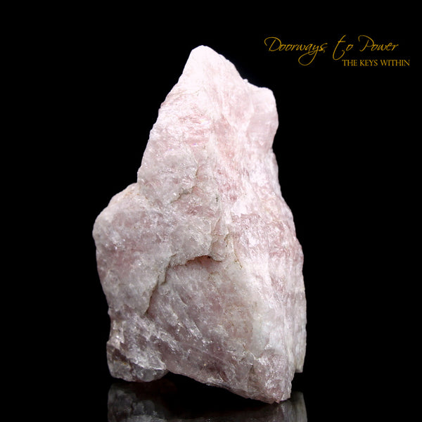 Natural Raw Pink Morganite Crystal Altar Stone - Doorways to Power