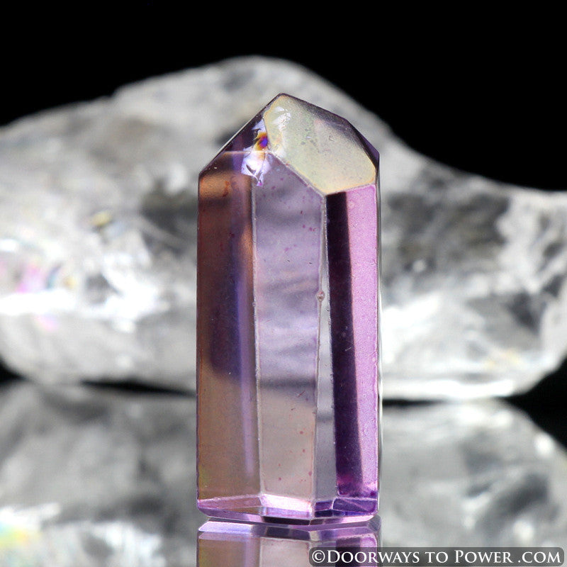 Rose Aura Quartz Temple Heart Dow Crystal Point - Doorways to Power