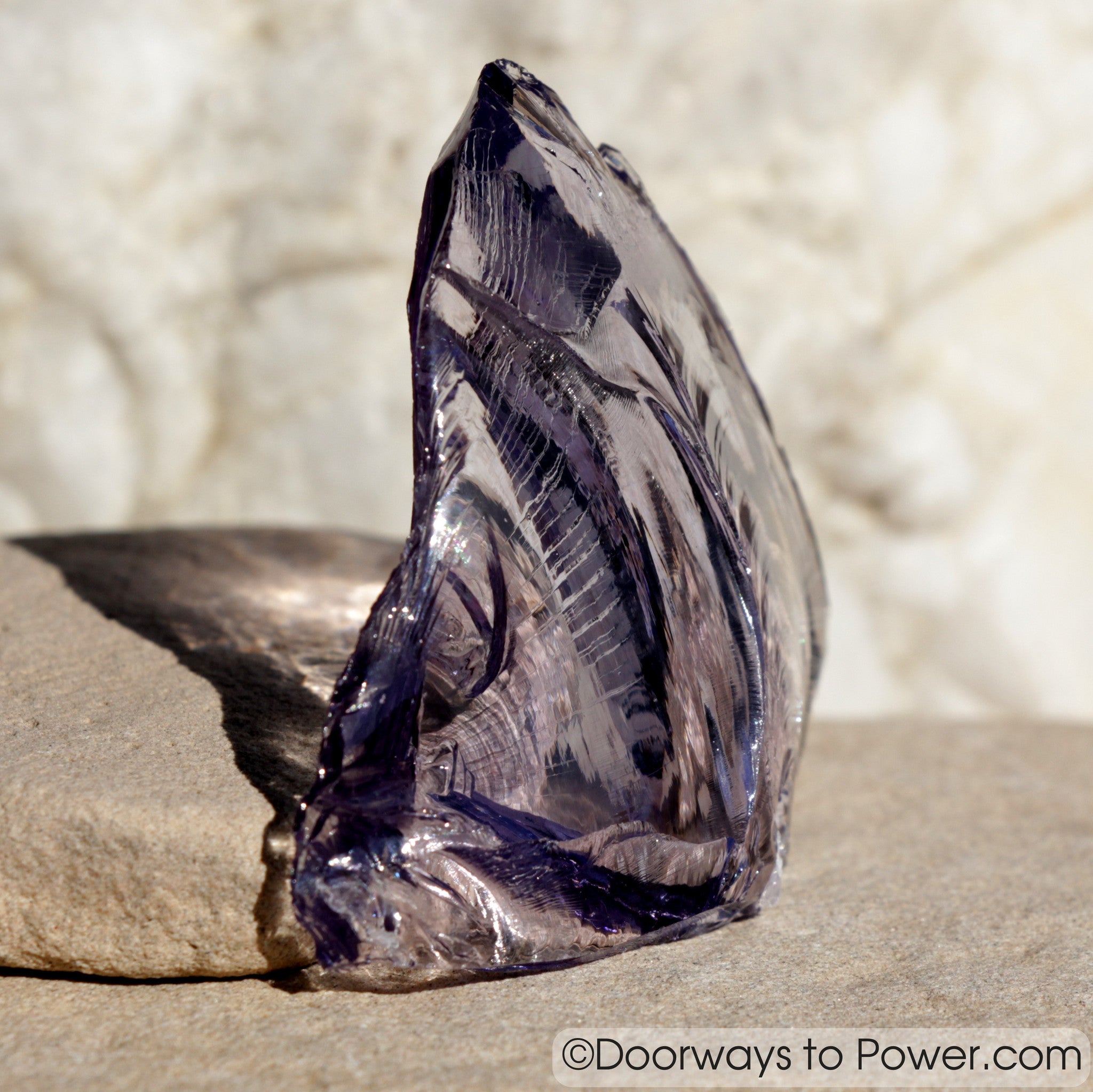 Sovereign Indigo Aura Amethyst Monatomic Andara Crystal - Doorways to Power