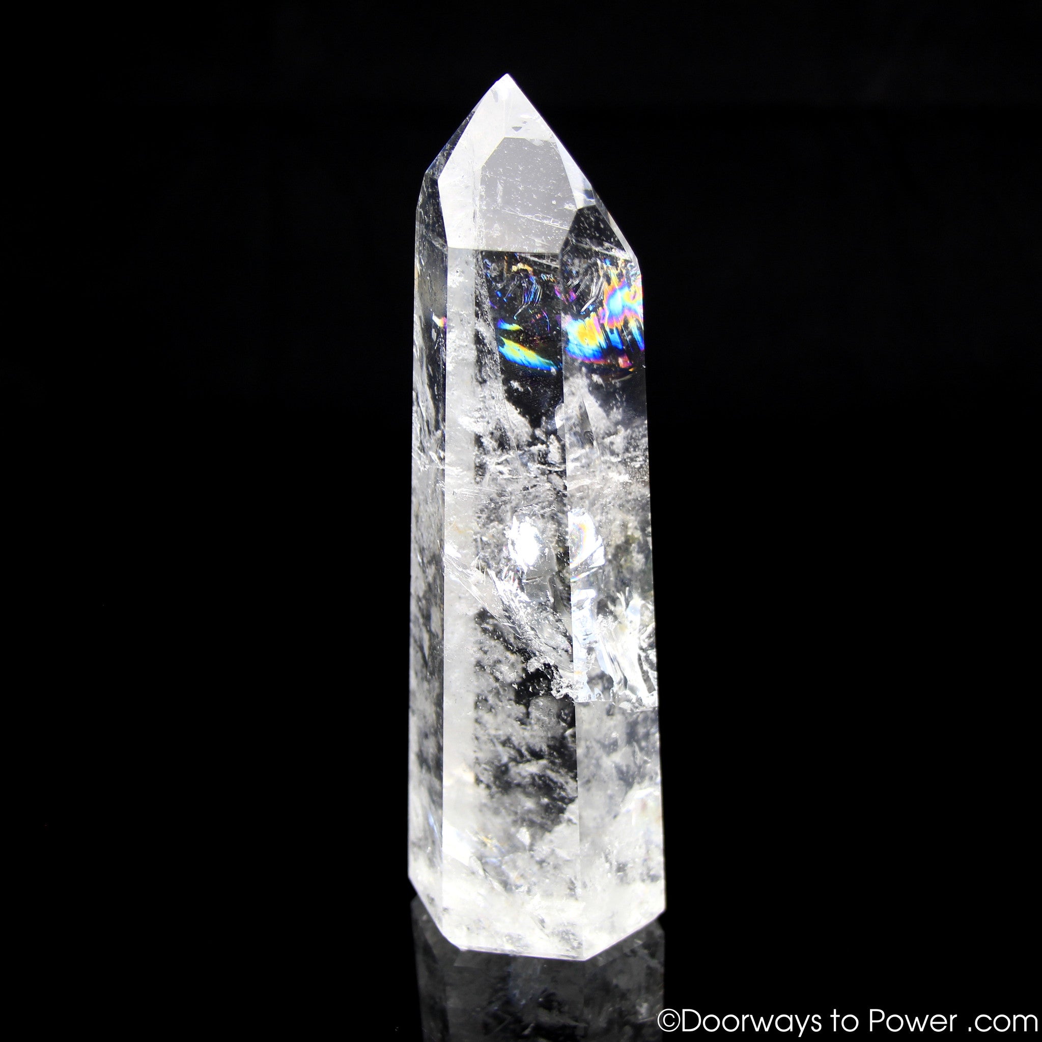 John of God Devic Temple Casa Crystal Crystal Point 6" - Doorways to Power