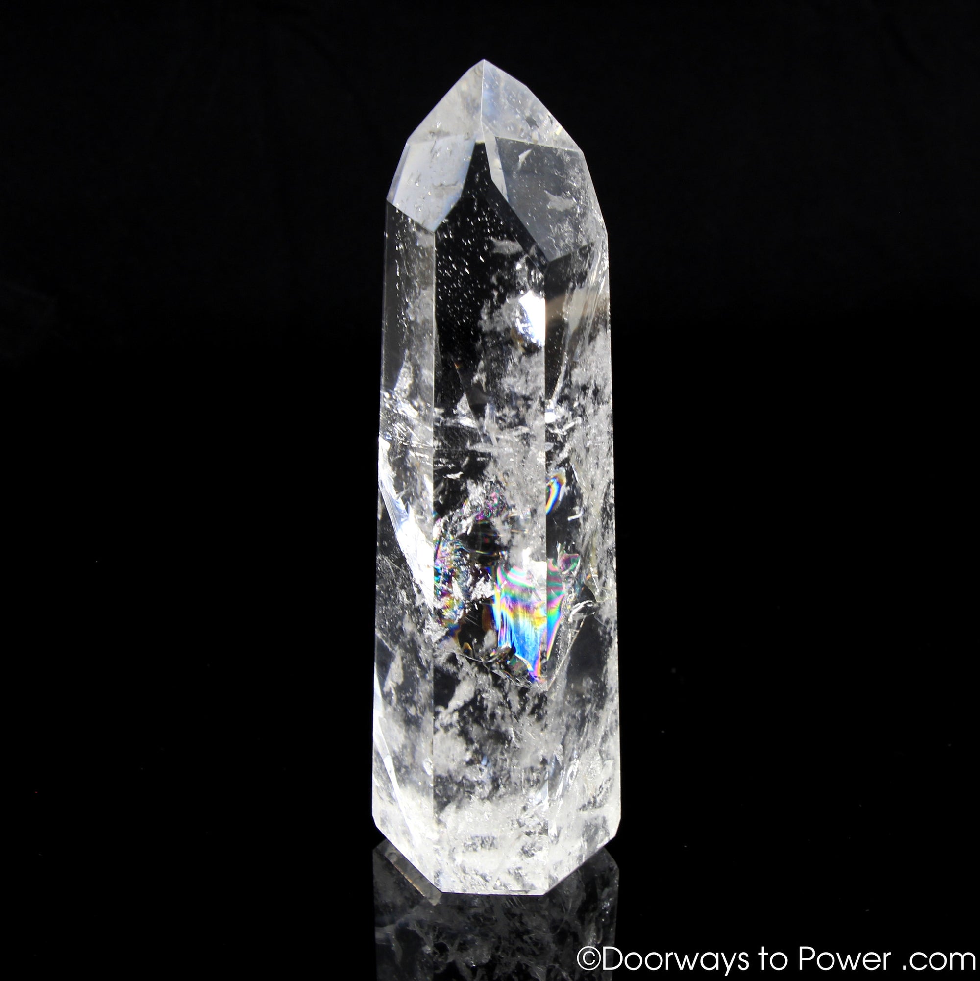 John of God Devic Temple Casa Crystal Crystal Point 6" - Doorways to Power