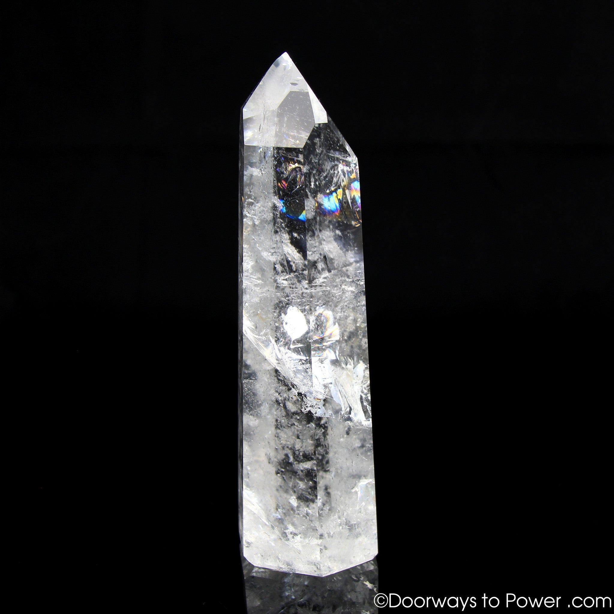 John of God Devic Temple Casa Crystal Crystal Point 6" - Doorways to Power