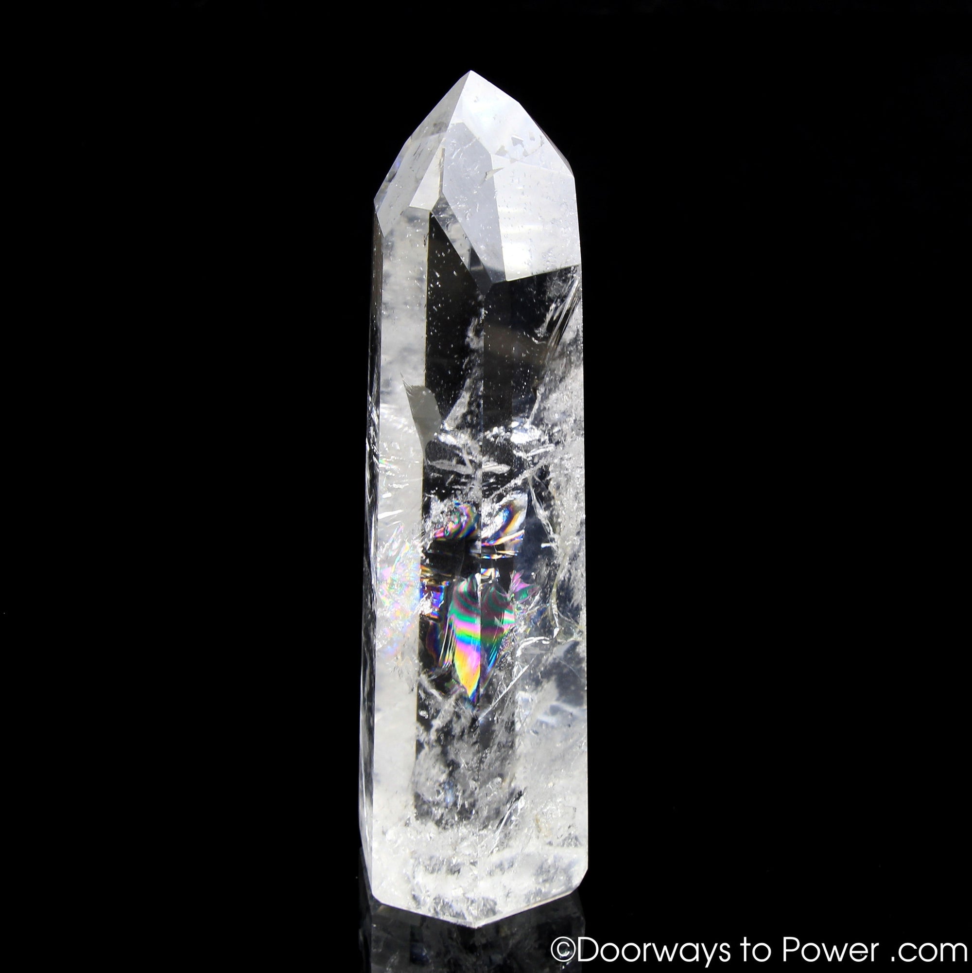 John of God Devic Temple Casa Crystal Crystal Point 6" - Doorways to Power