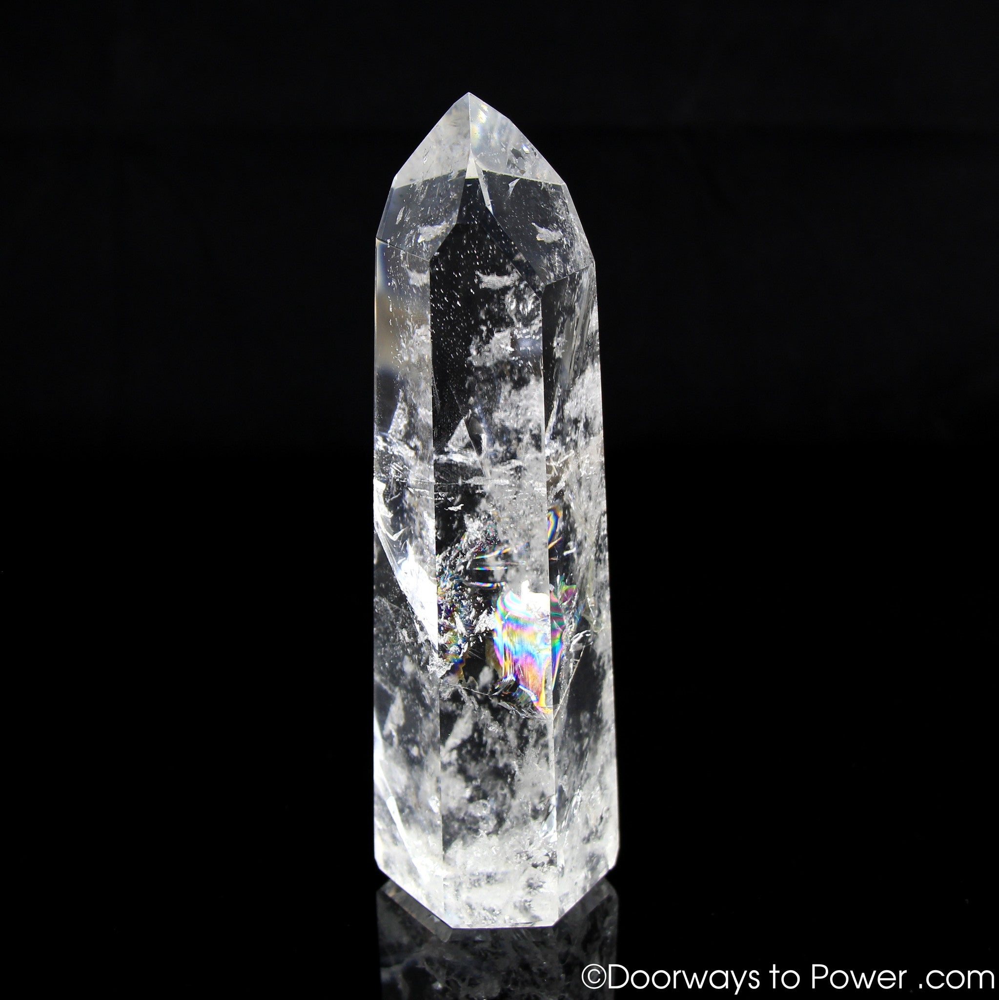 John of God Devic Temple Casa Crystal Crystal Point 6" - Doorways to Power
