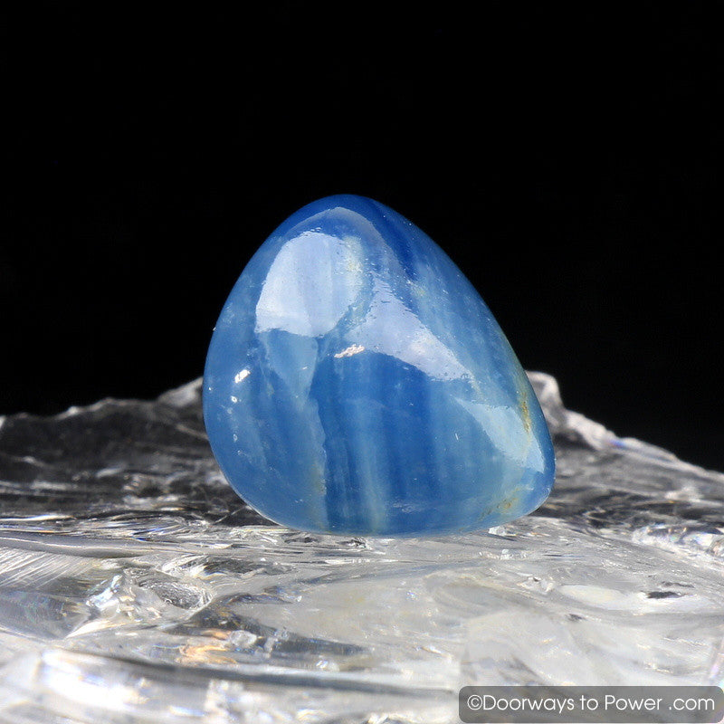 Lemurian Indigo Calcite Polished & Tumbled Crystal - Doorways to Power