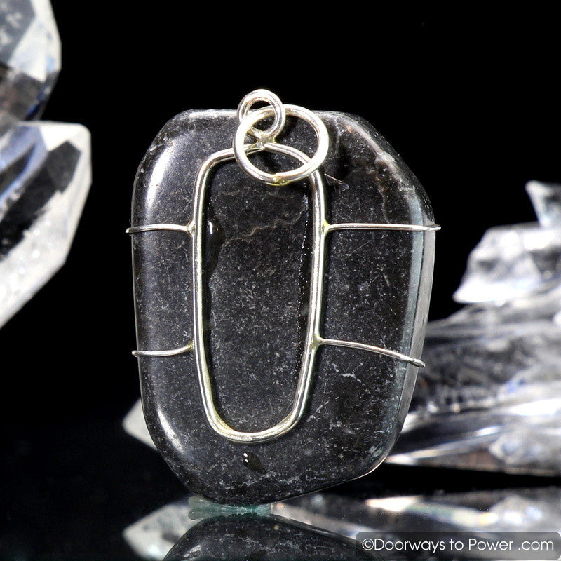 Master Shamanite Crystal Pendant .925 SS 'Diamond Self' - Doorways to Power