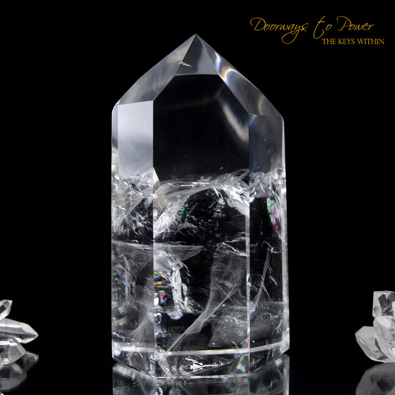 Clear Portal Quartz Master Crystal 'Angelic Infinity Point' - Doorways ...