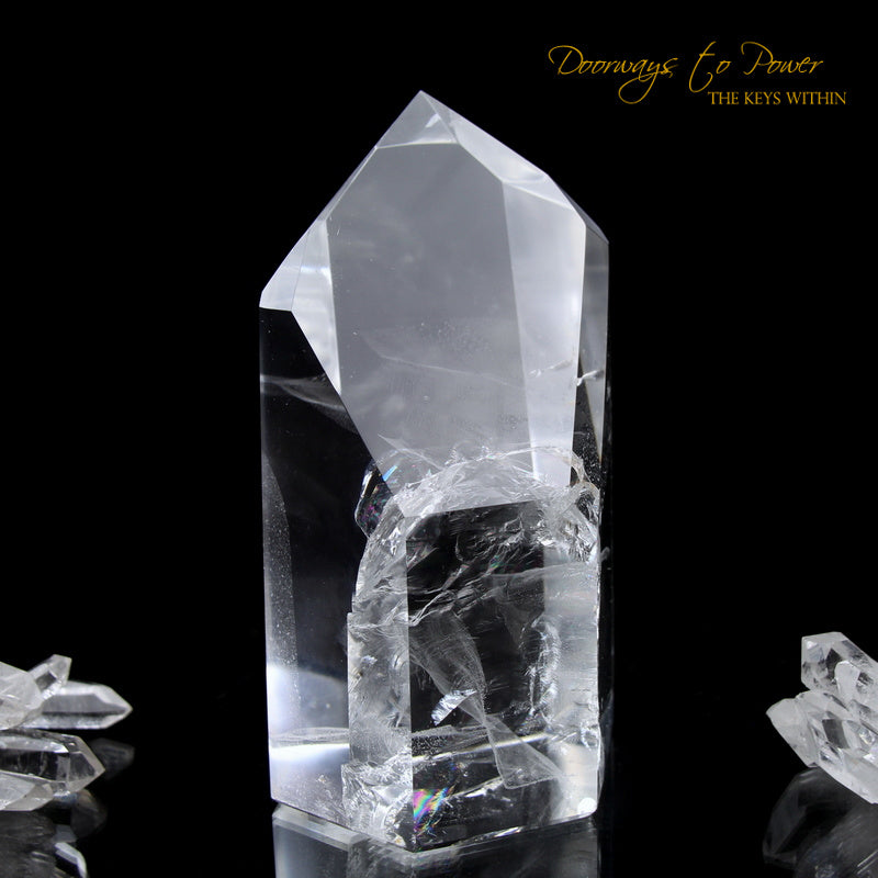 Clear Portal Quartz Master Crystal 'Angelic Infinity Point' - Doorways ...