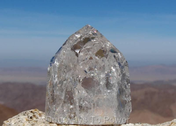 Fire and Ice Rainbow Quartz Altar Stone - Doorways to Power