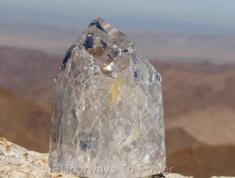 Fire and Ice Rainbow Quartz Altar Stone - Doorways to Power