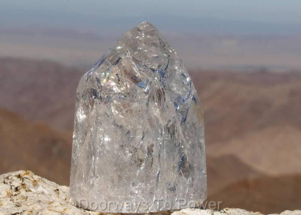 Fire and Ice Rainbow Quartz Altar Stone - Doorways to Power
